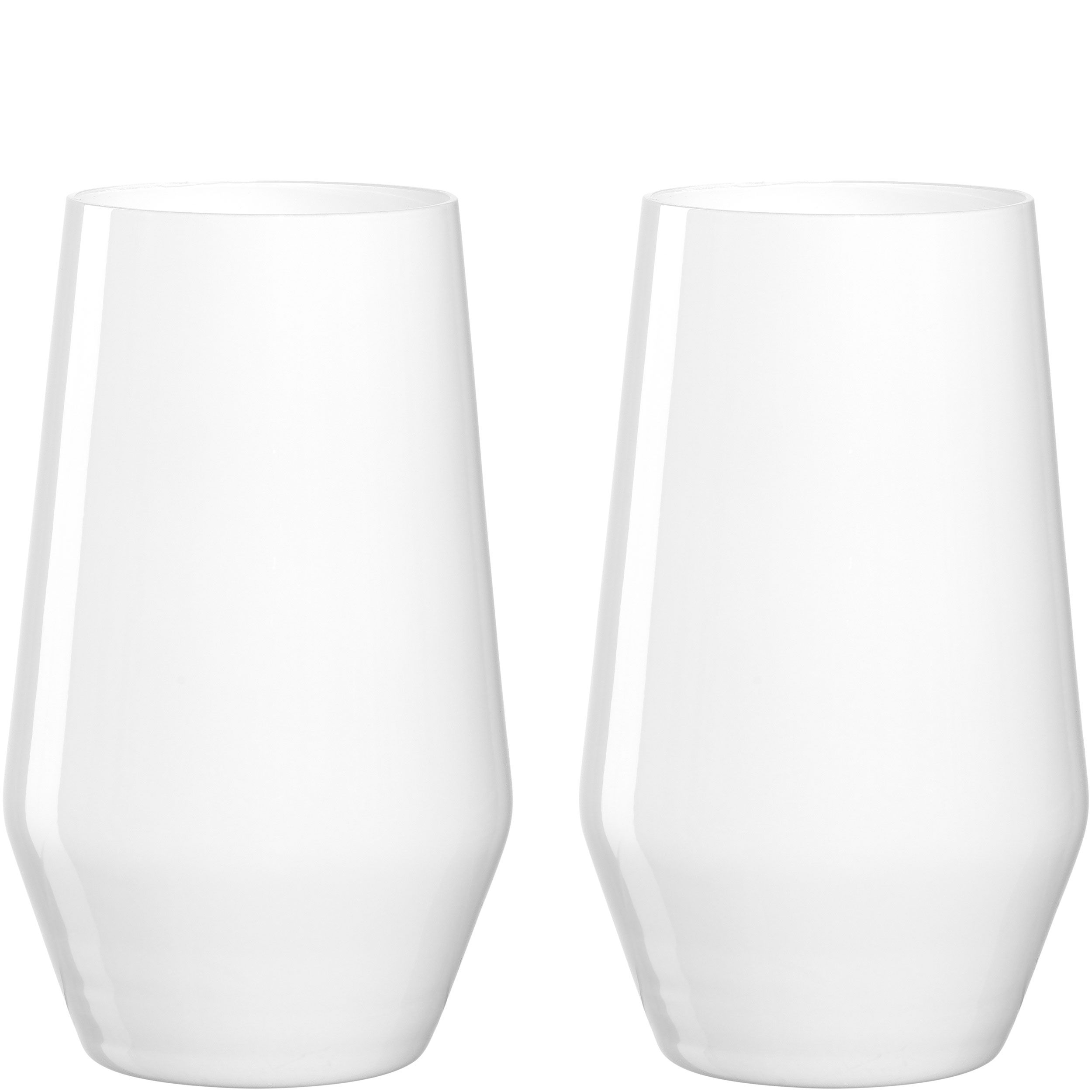 Leonardo 2er Longdrinkbecher 365ml weiß Glas