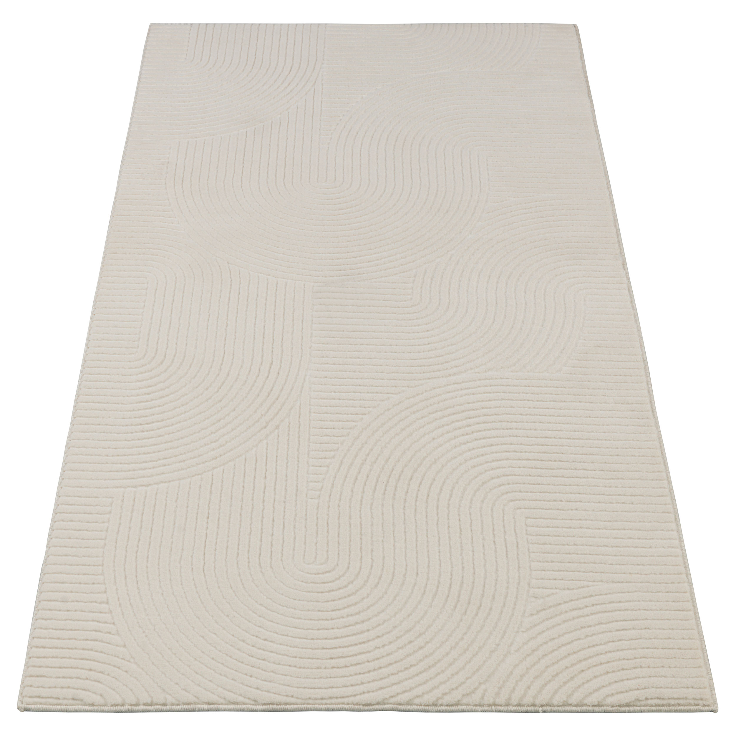 Medipa Moderner Teppich beige Kunstfasern